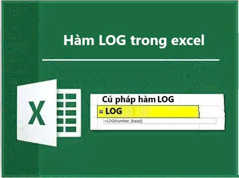 Hàm LOG trong excel - Cách sử dụng và lưu ý về hàm - Hàm Excel